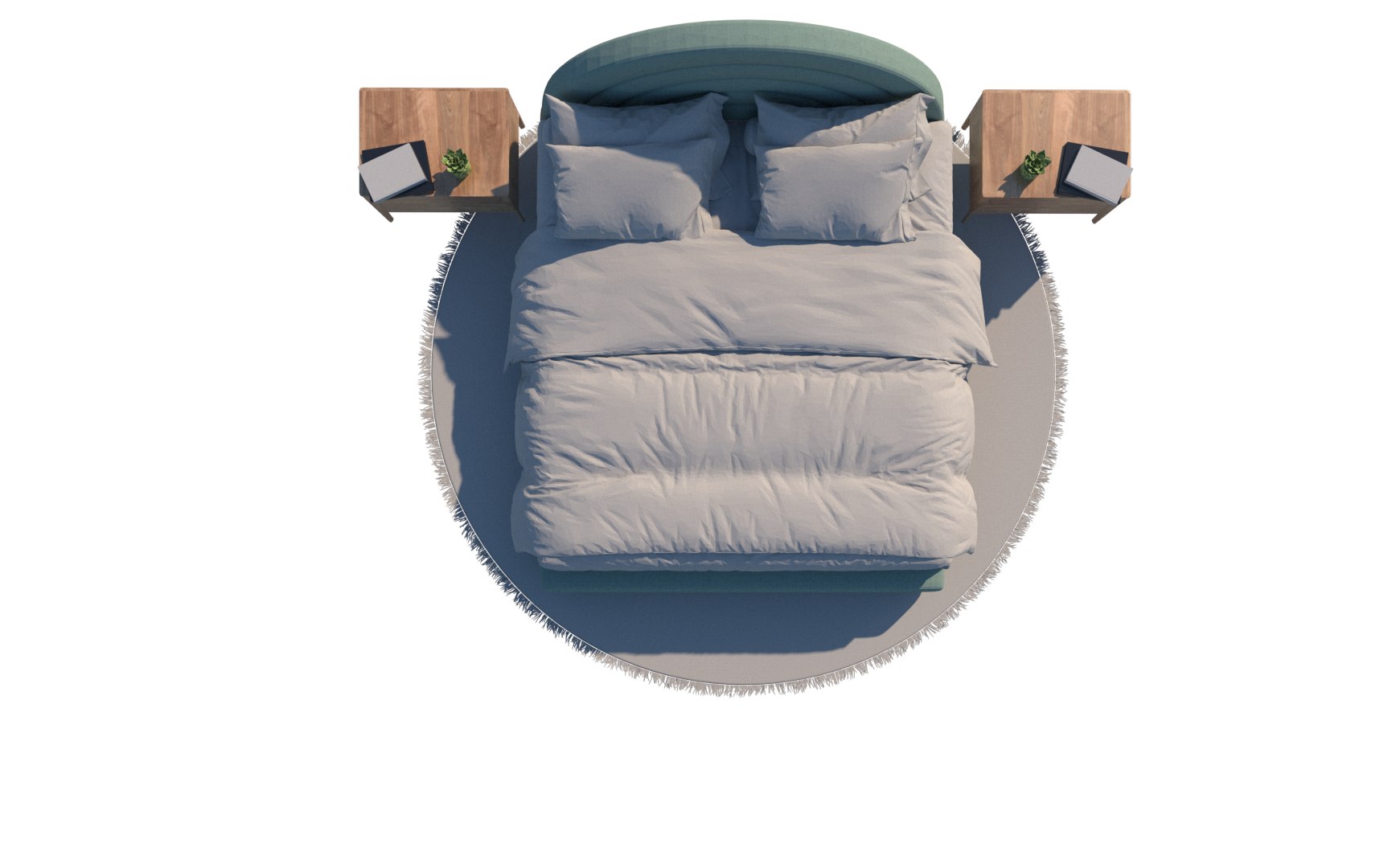 3D Model Double Bed R511 Revit Family - TurboSquid 2028140