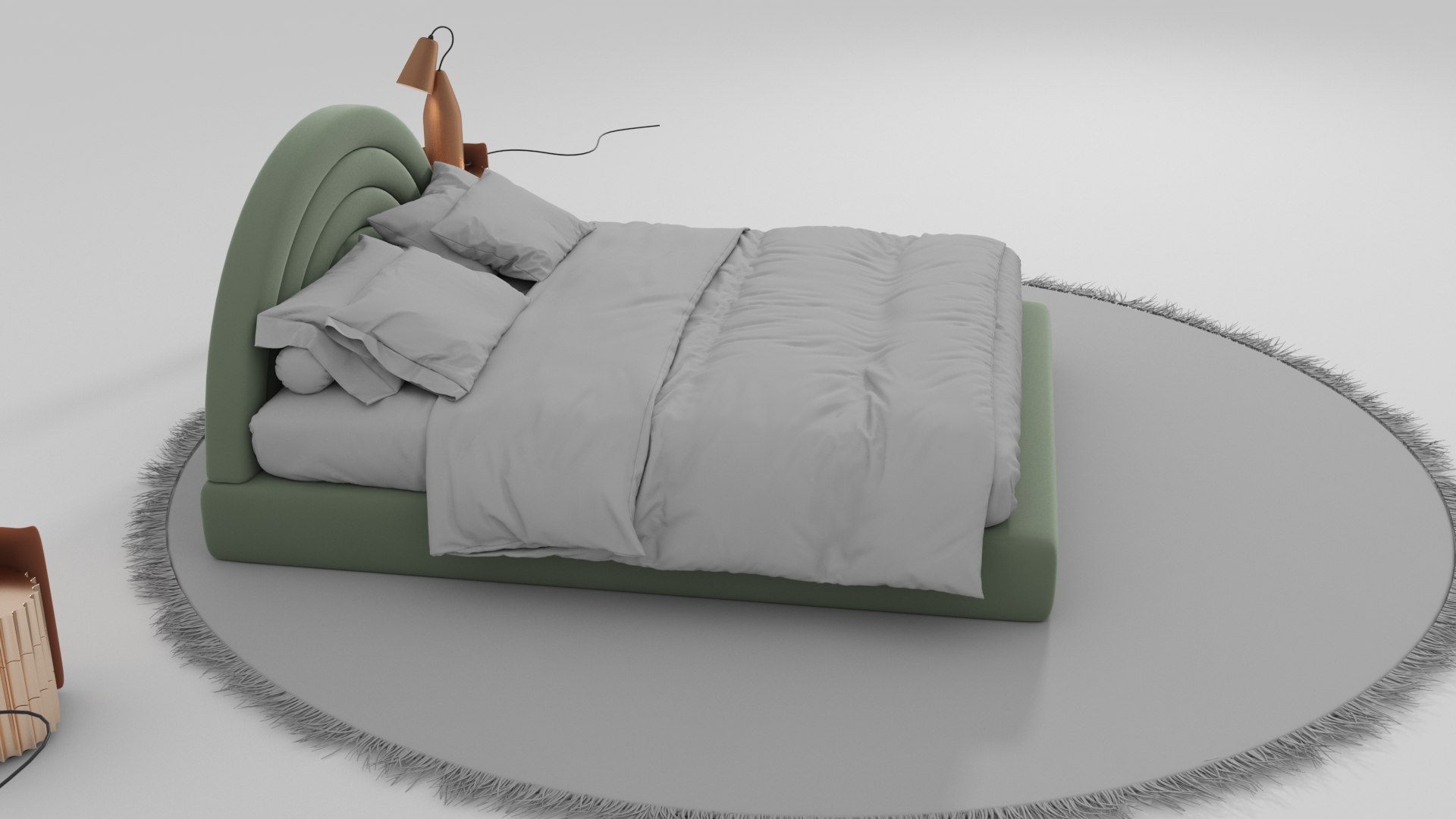 3D Model Double Bed R511 Revit Family - TurboSquid 2028140
