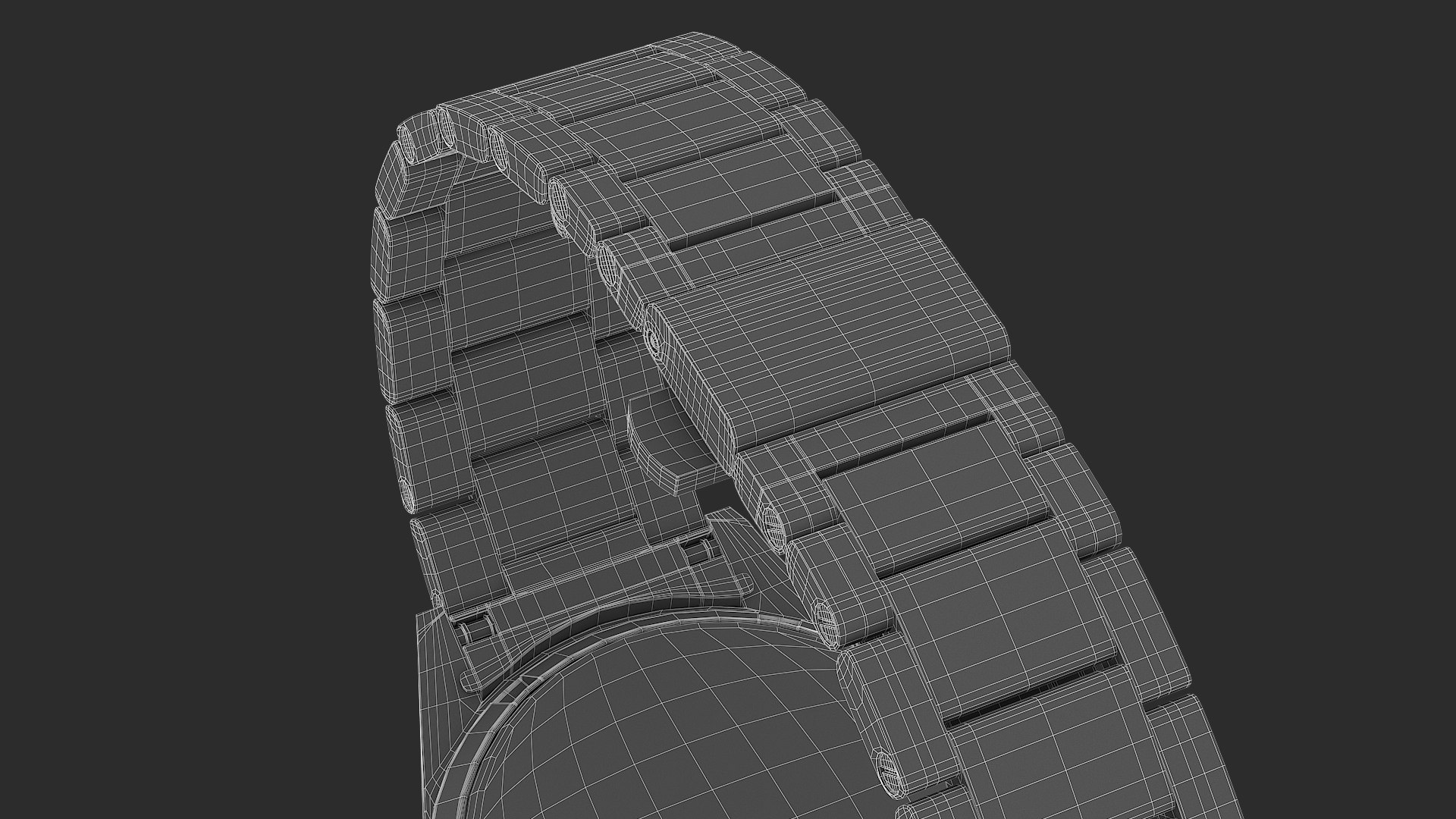 Chronometer Watch Steel Bracelet White Dial 3D Model - TurboSquid 2067372