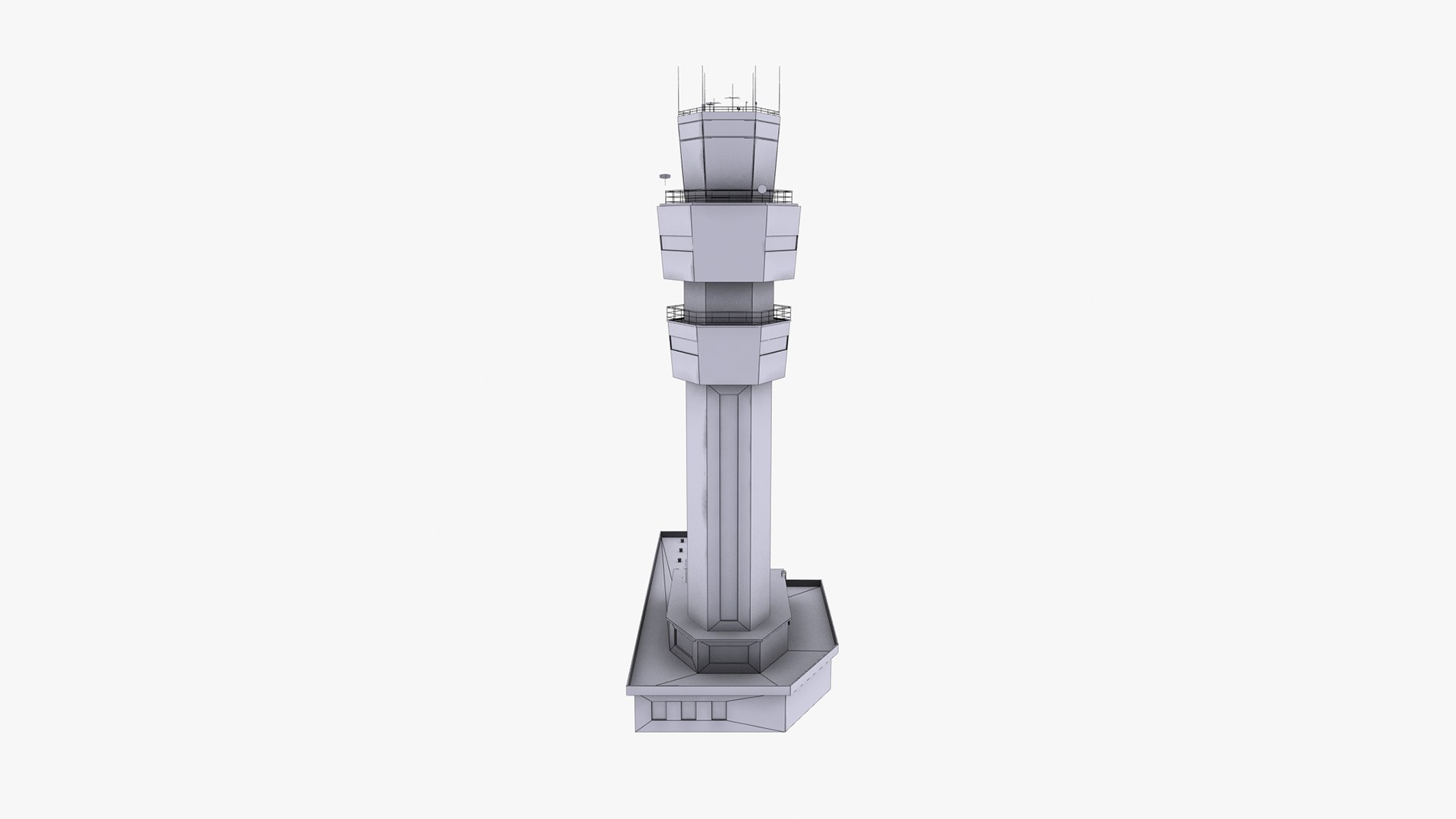 Airport Tower 3D Model - TurboSquid 1946316