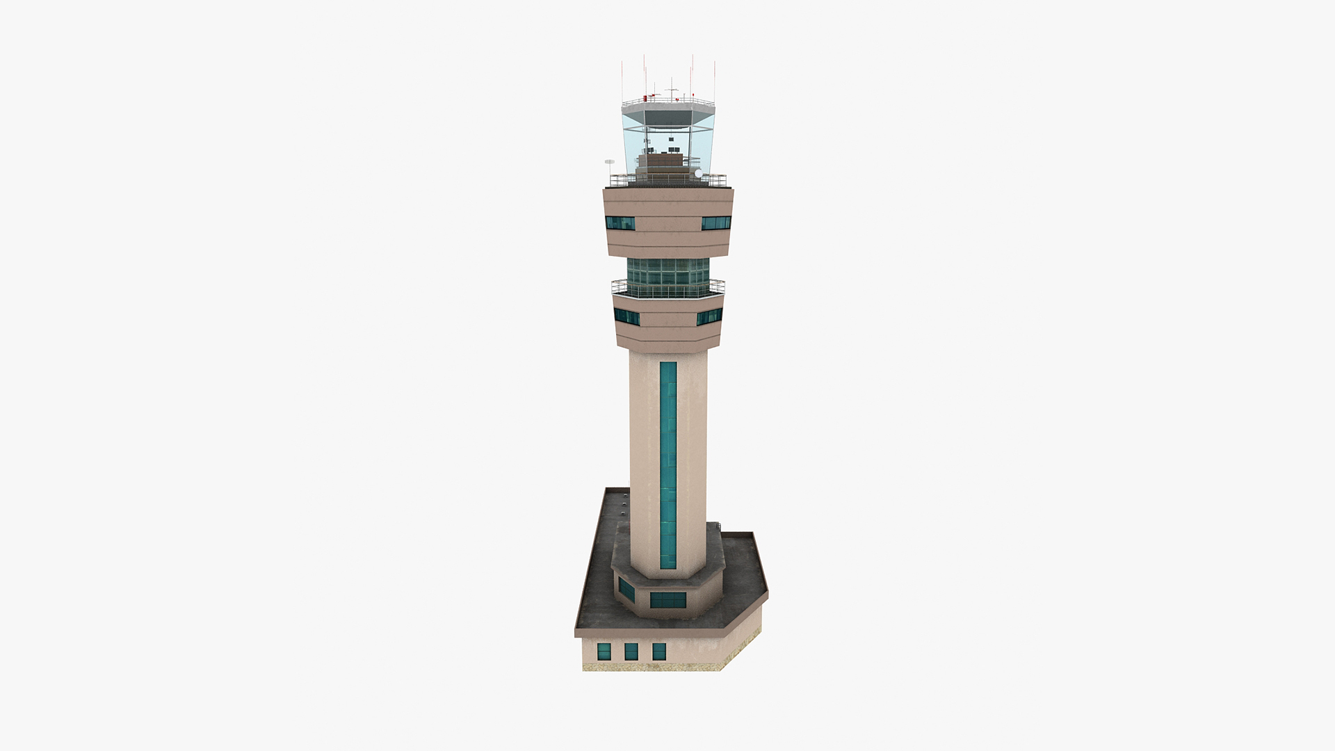 Airport Tower 3D Model - TurboSquid 1946316