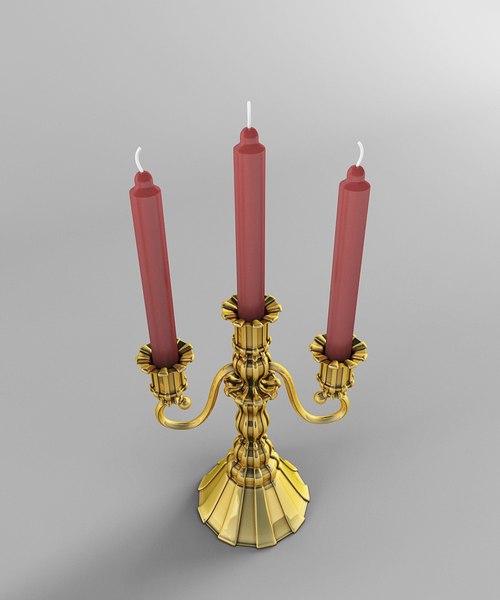 3d candlestick candle