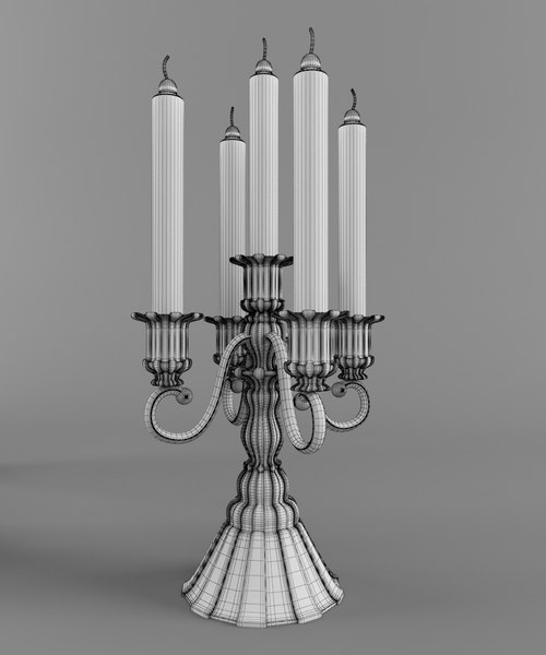 3d candlestick candle