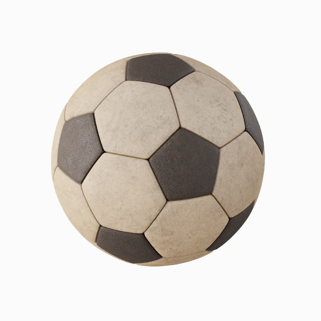 Old Leather Soccer Ball 01 3D Model - TurboSquid 2304242
