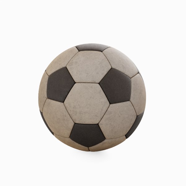 modelo 3d Balón de fútbol de cuero antiguo 01 - TurboSquid 2304242