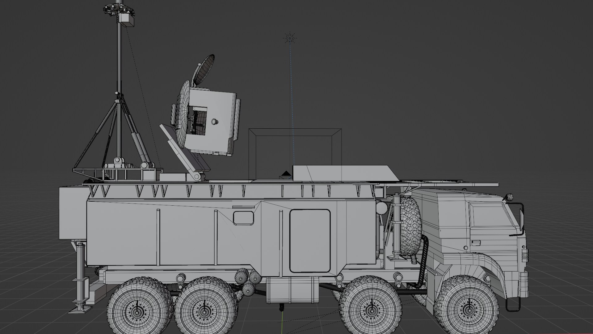 Krasukha 4 1RL257 Mobile Electronic Warfare System 3D Model ...