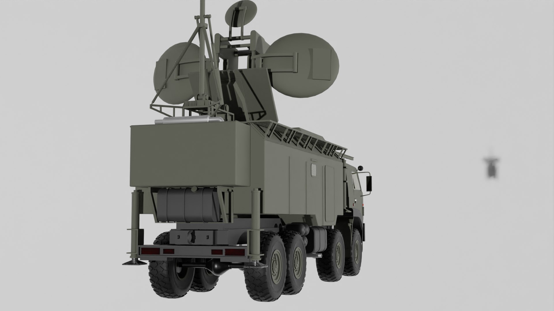 Krasukha 4 1RL257 Mobile Electronic Warfare System 3D Model ...