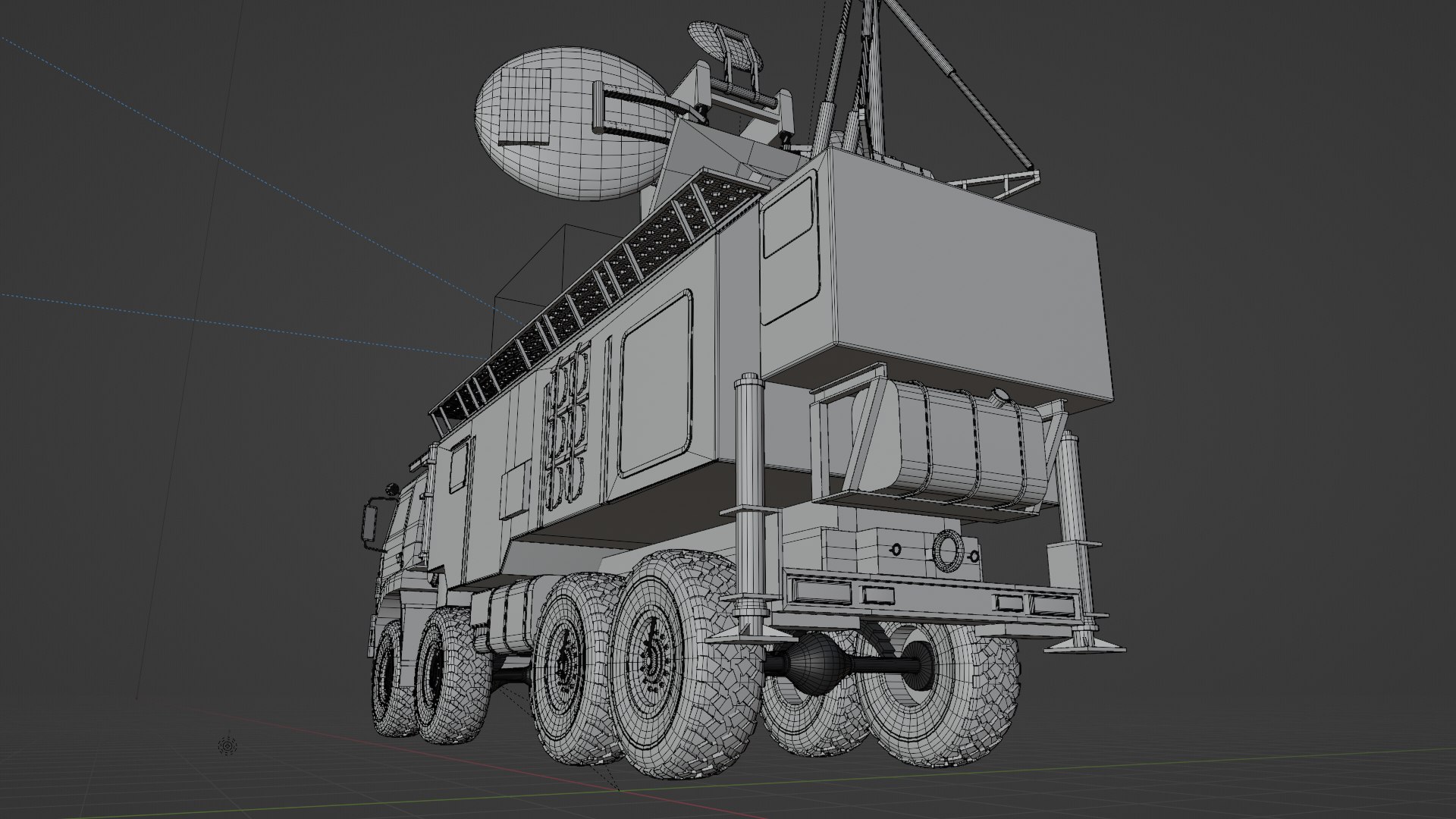 Krasukha 4 1RL257 Mobile Electronic Warfare System 3D Model ...