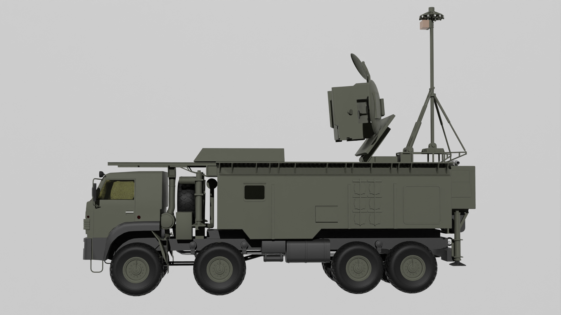 Krasukha 4 1RL257 Mobile Electronic Warfare System 3D Model - TurboSquid 2223729