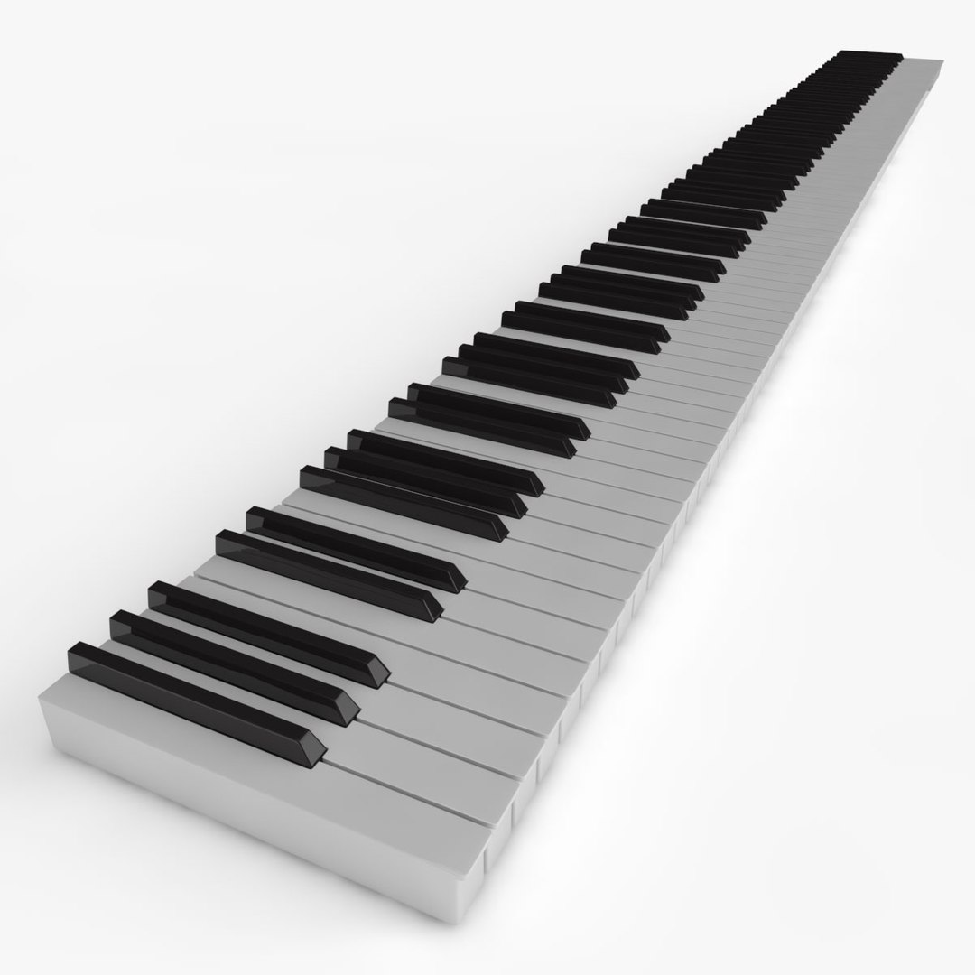 Piano Keys 3d Obj