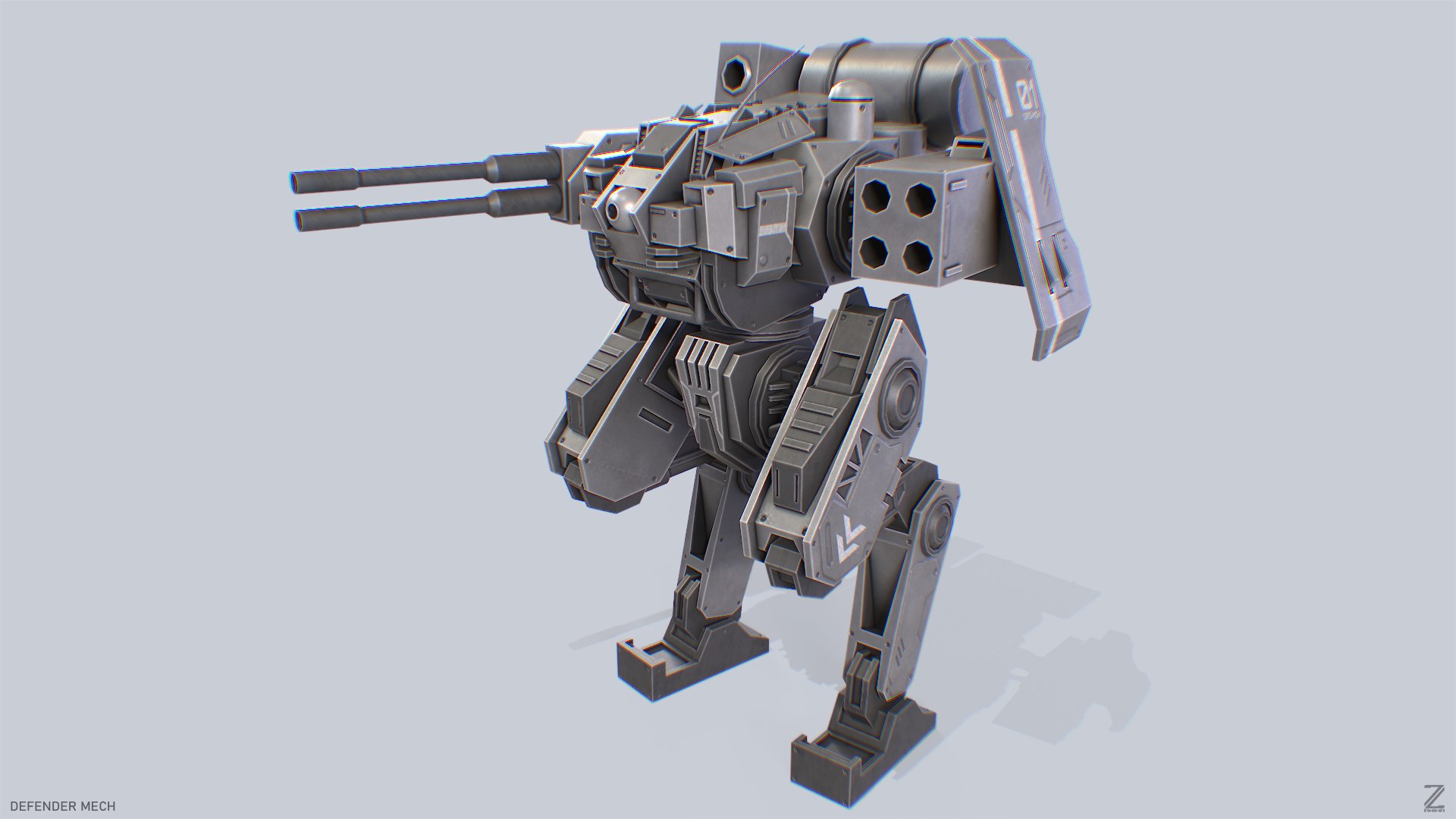 Defender Mech 3D Model - TurboSquid 2382214