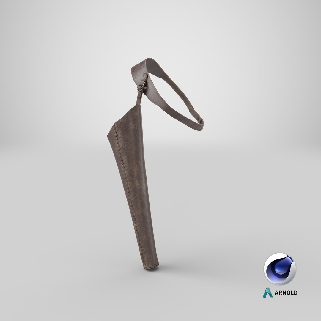 3D Leather Archery Quiver Model - TurboSquid 1377234