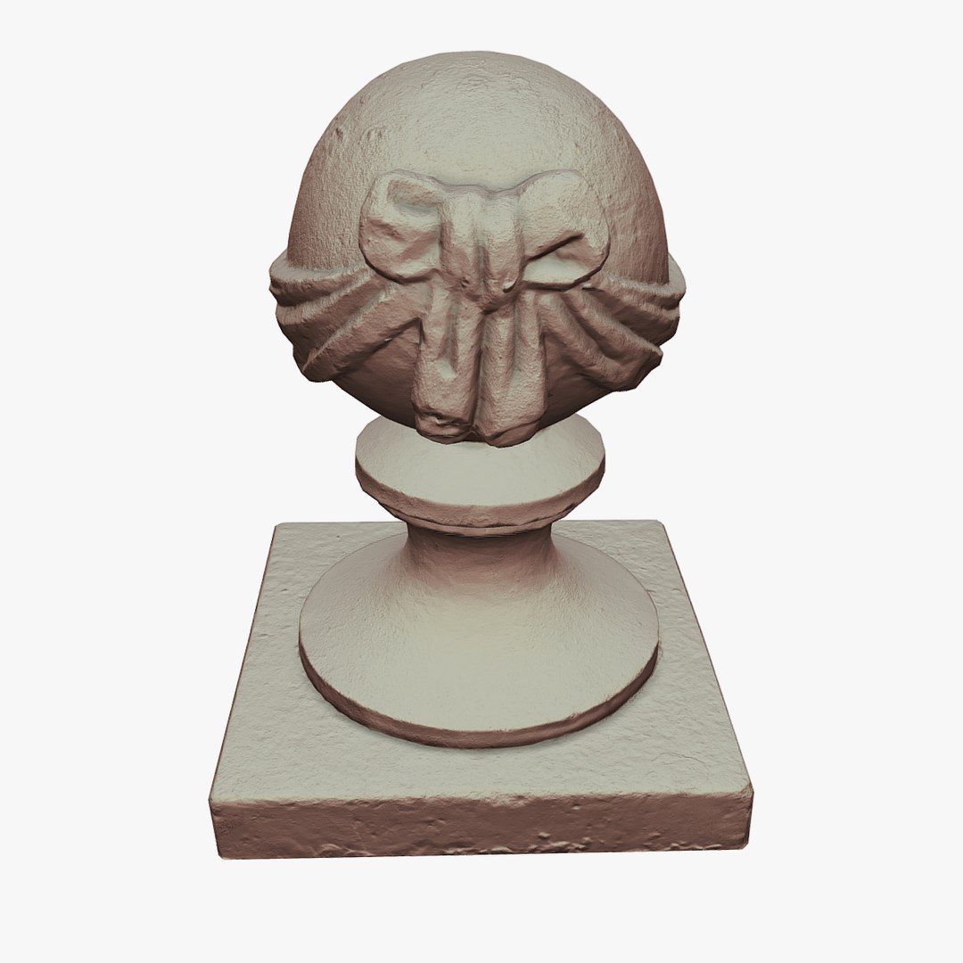 3D Stone Ball Pillar - TurboSquid 1202151