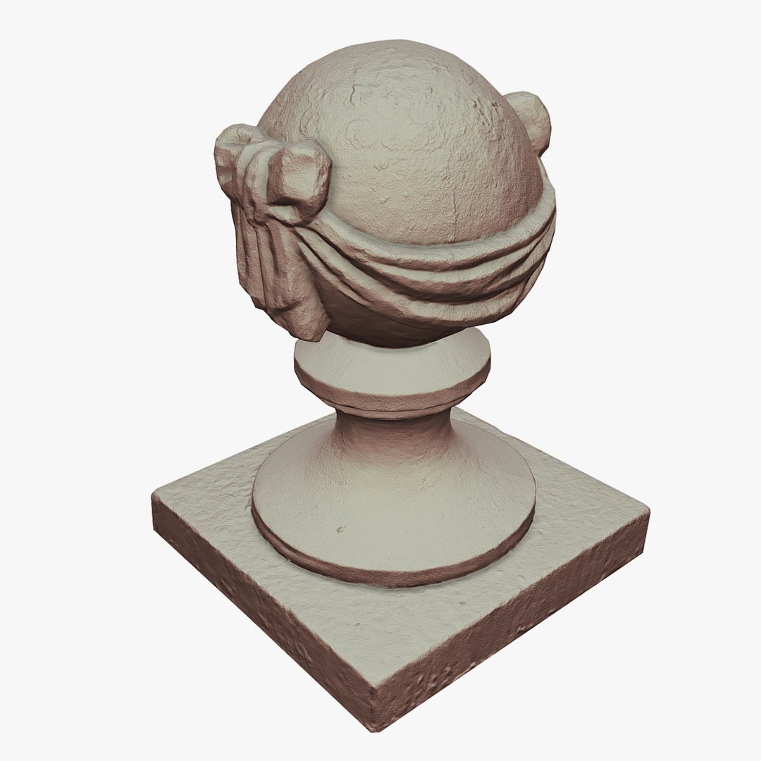 3D Stone Ball Pillar - TurboSquid 1202151
