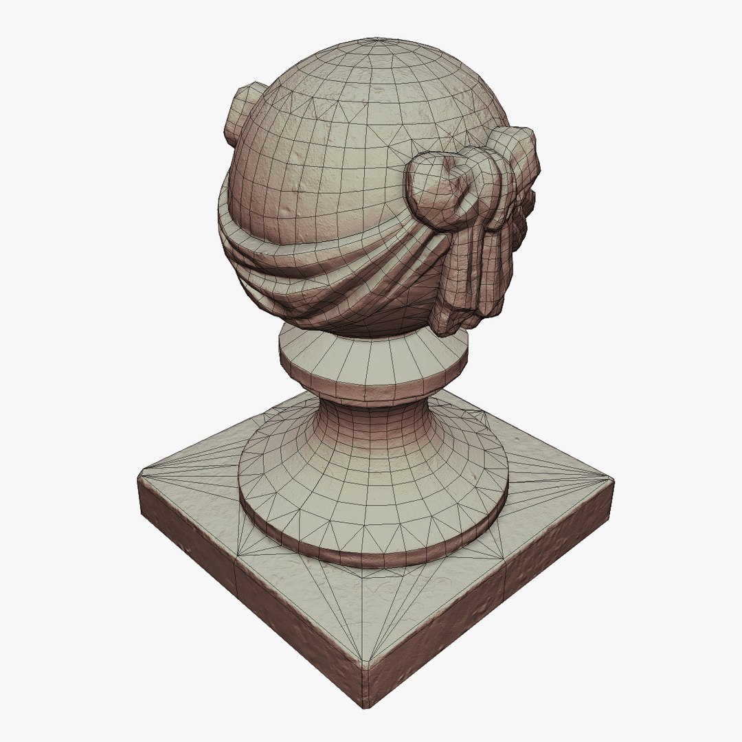 3D Stone Ball Pillar - TurboSquid 1202151