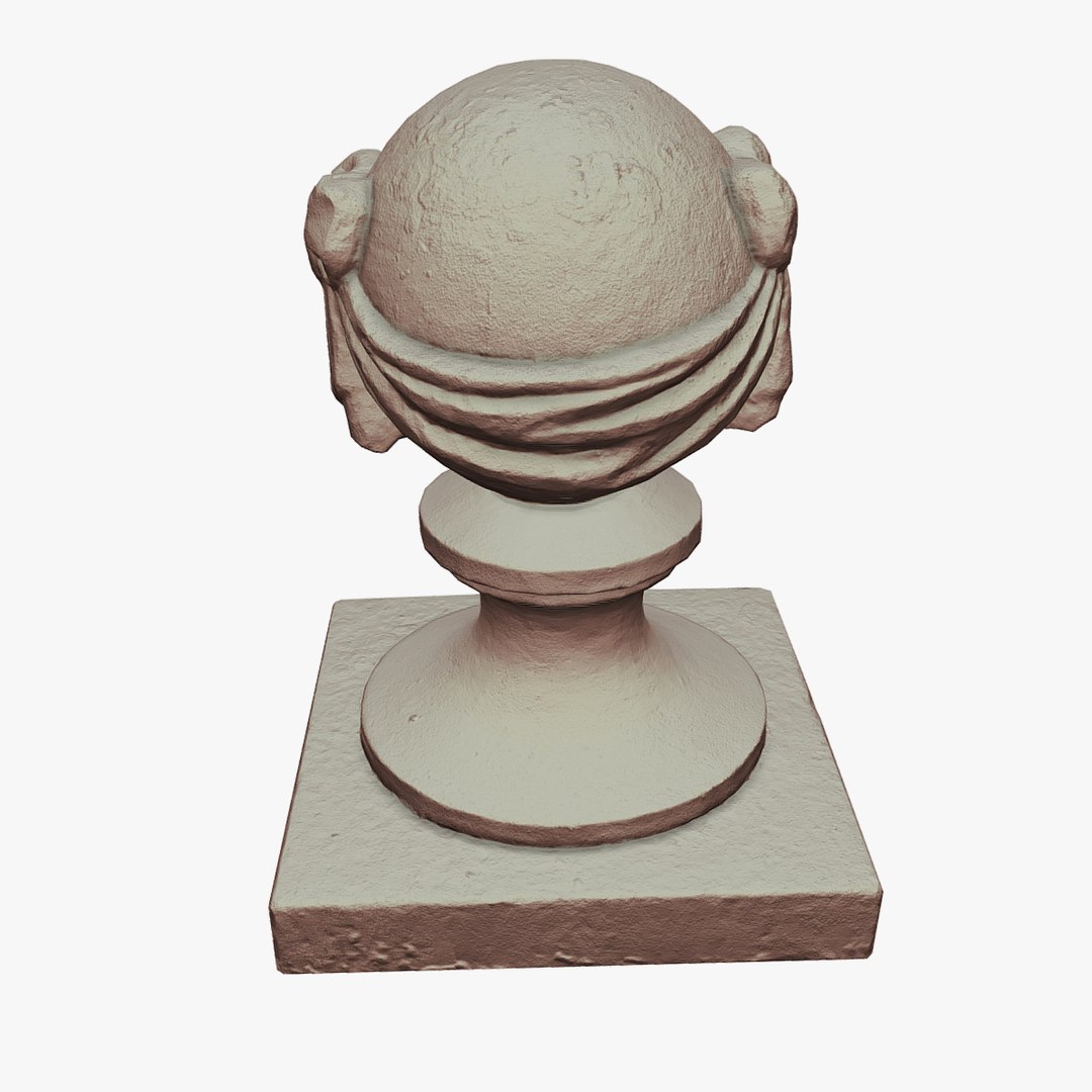 3D Stone Ball Pillar - TurboSquid 1202151