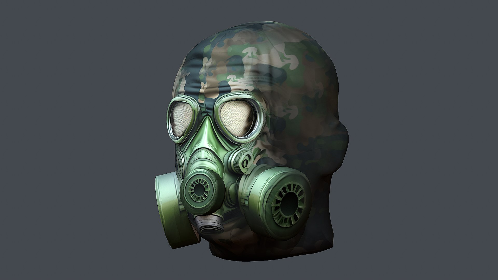 Gas Mask Helmet 3d Model Military Combat Soldier Armor Scifi Fantasy ...