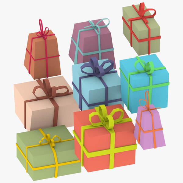 3D model cartoon gifts - TurboSquid 1234517