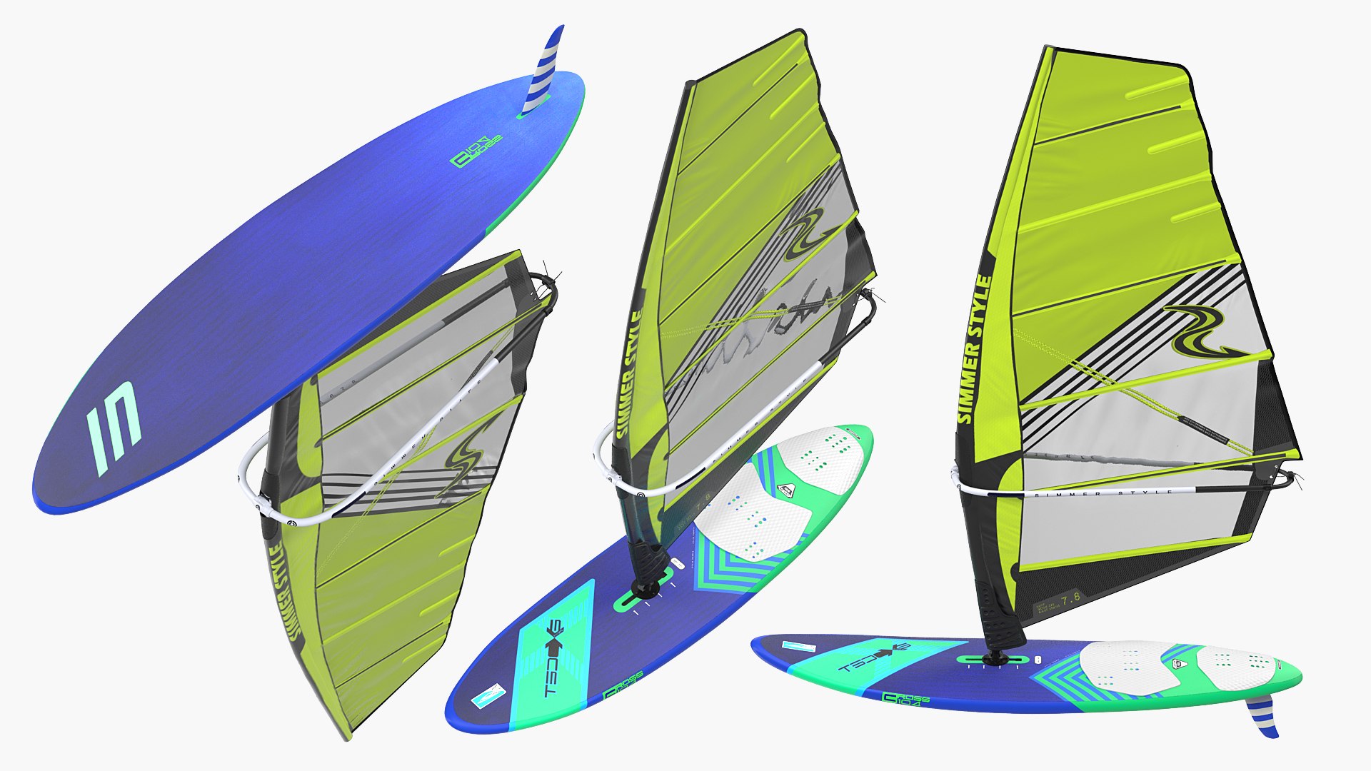 Windsurf Board Sail Surfing 3D Model - TurboSquid 1442905