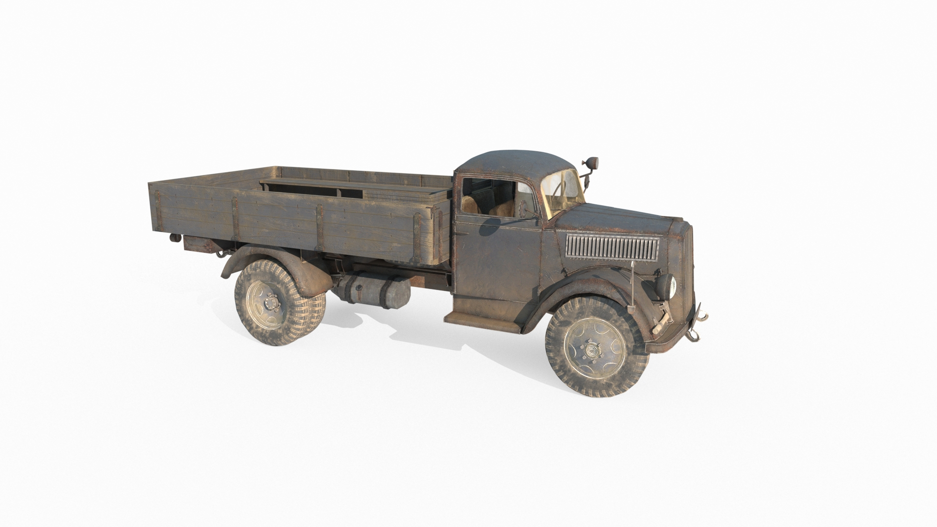 Old Style Vehicle Truck 3D - TurboSquid 2332610