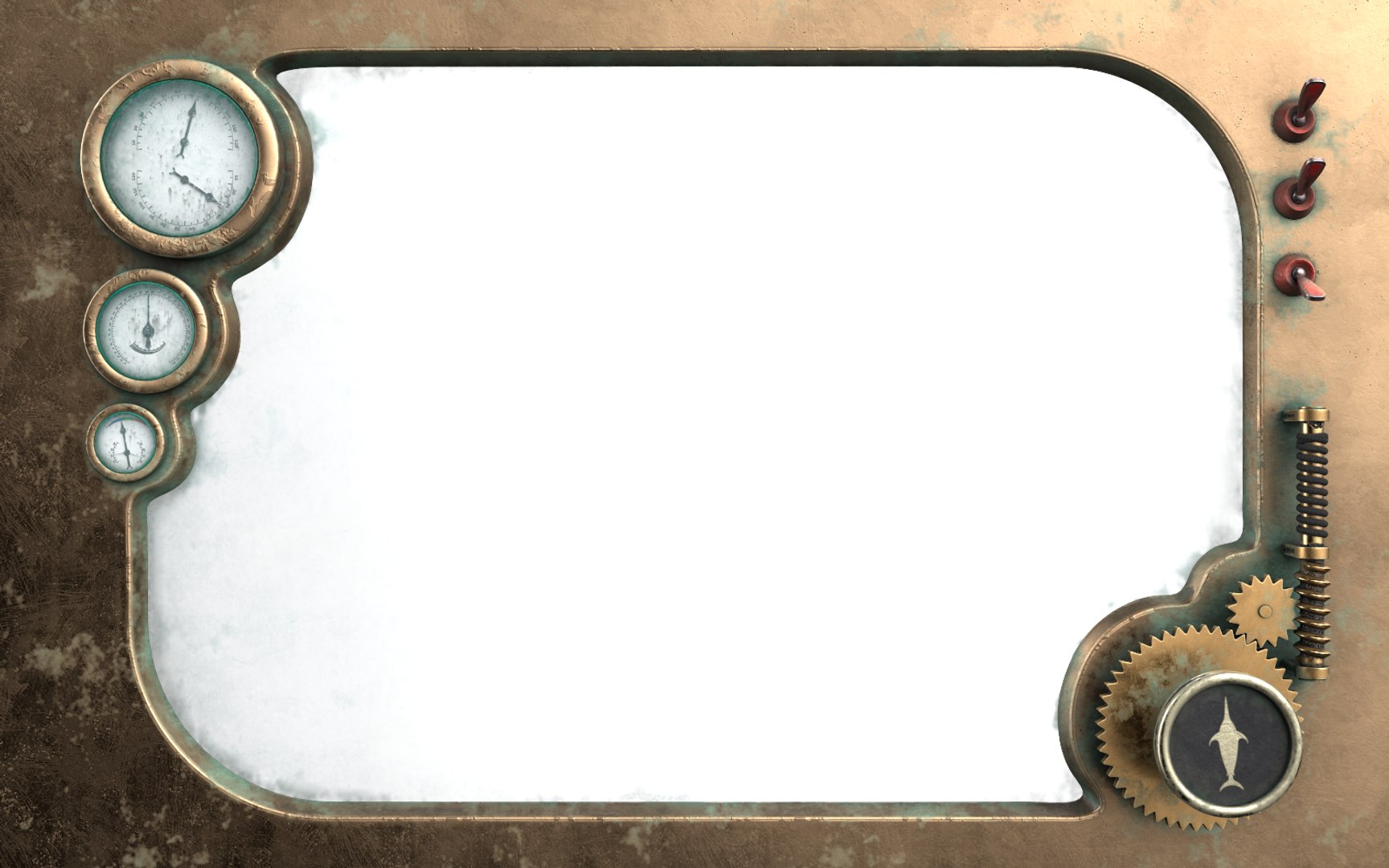 SteamPunk SUB Screen - GUI 3D - TurboSquid 1869927