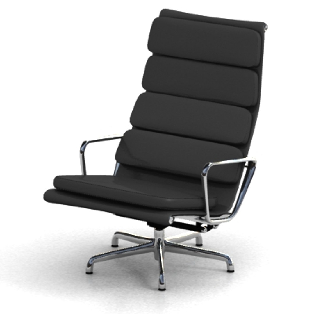 range eames aluminum chairs 3d model