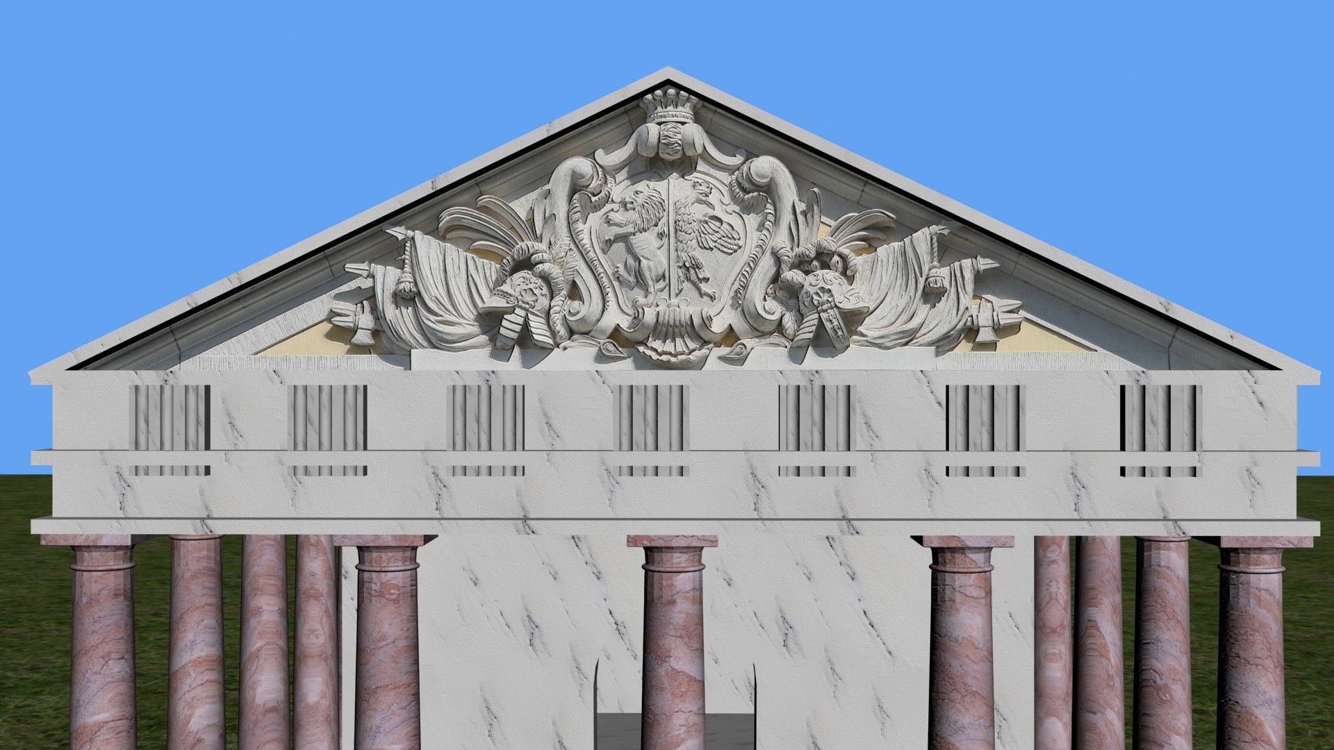 3d Roman Doric Temple