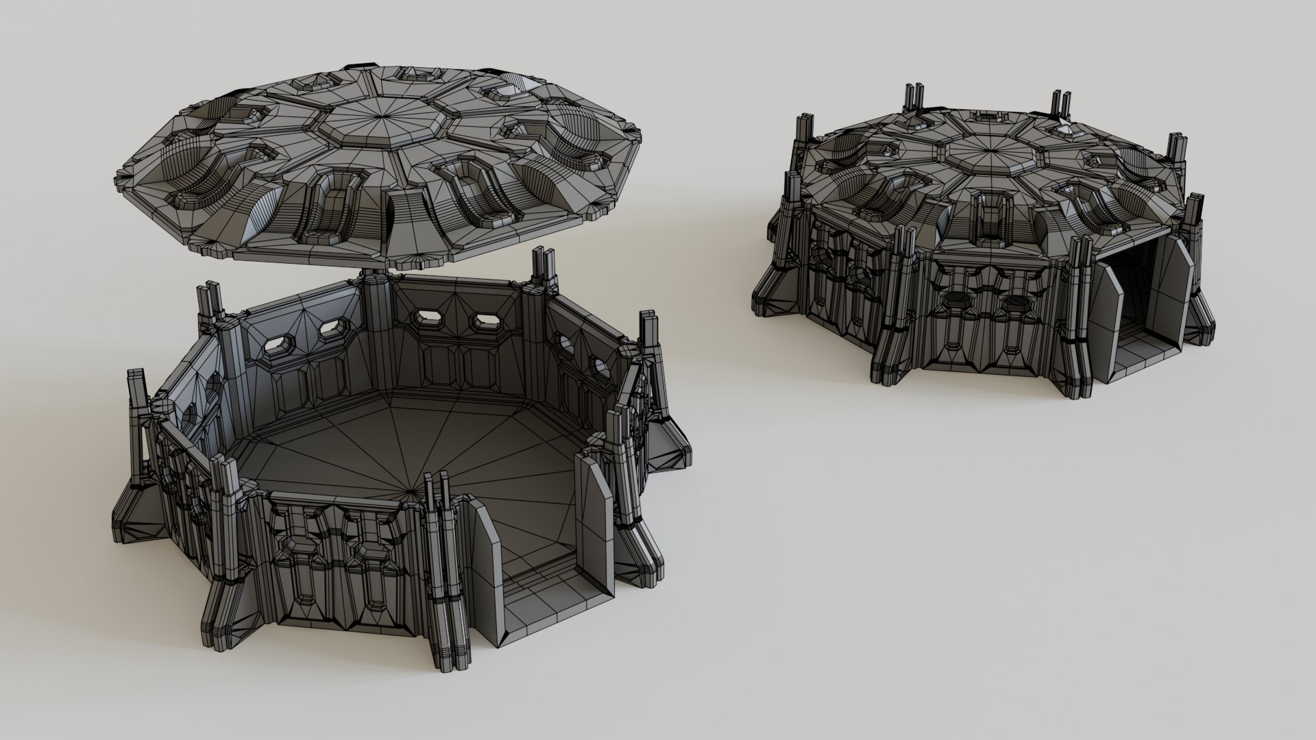 3D model military bunker tabletop scenery - TurboSquid 1562297