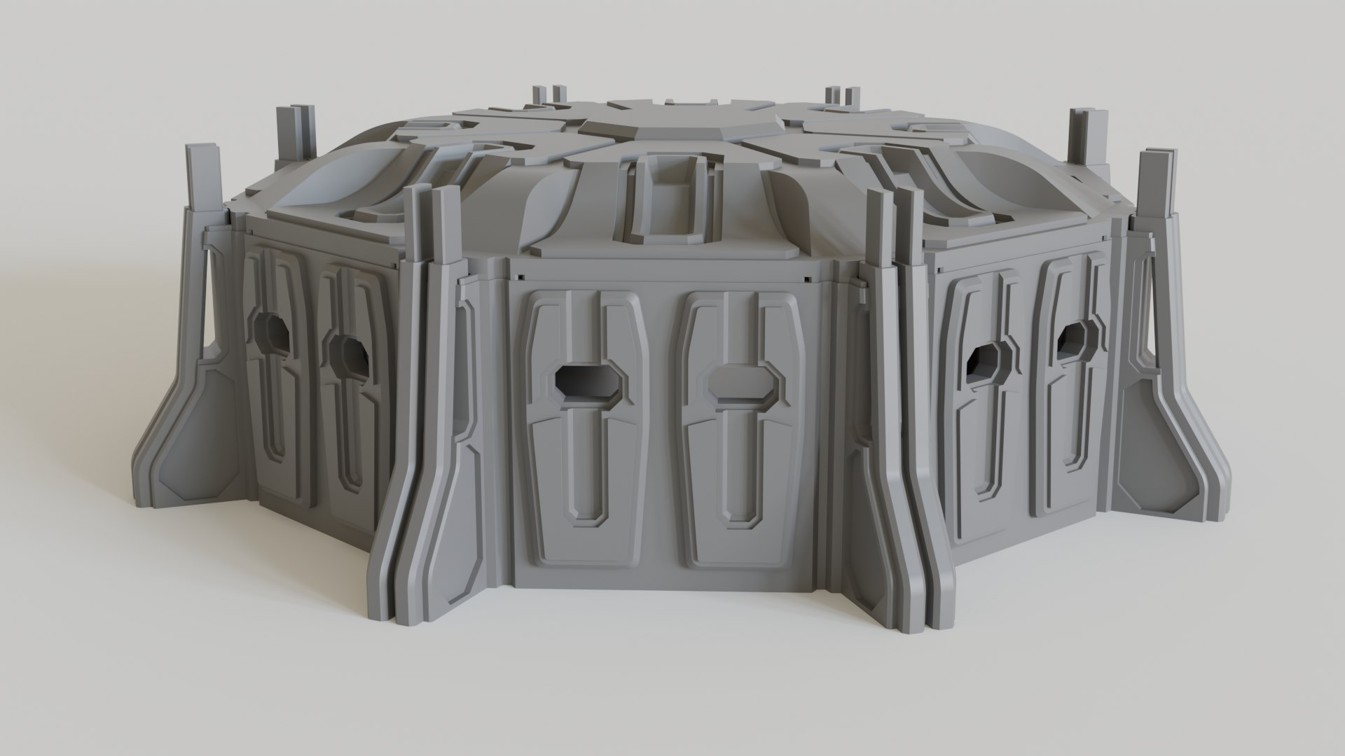 3D model military bunker tabletop scenery - TurboSquid 1562297