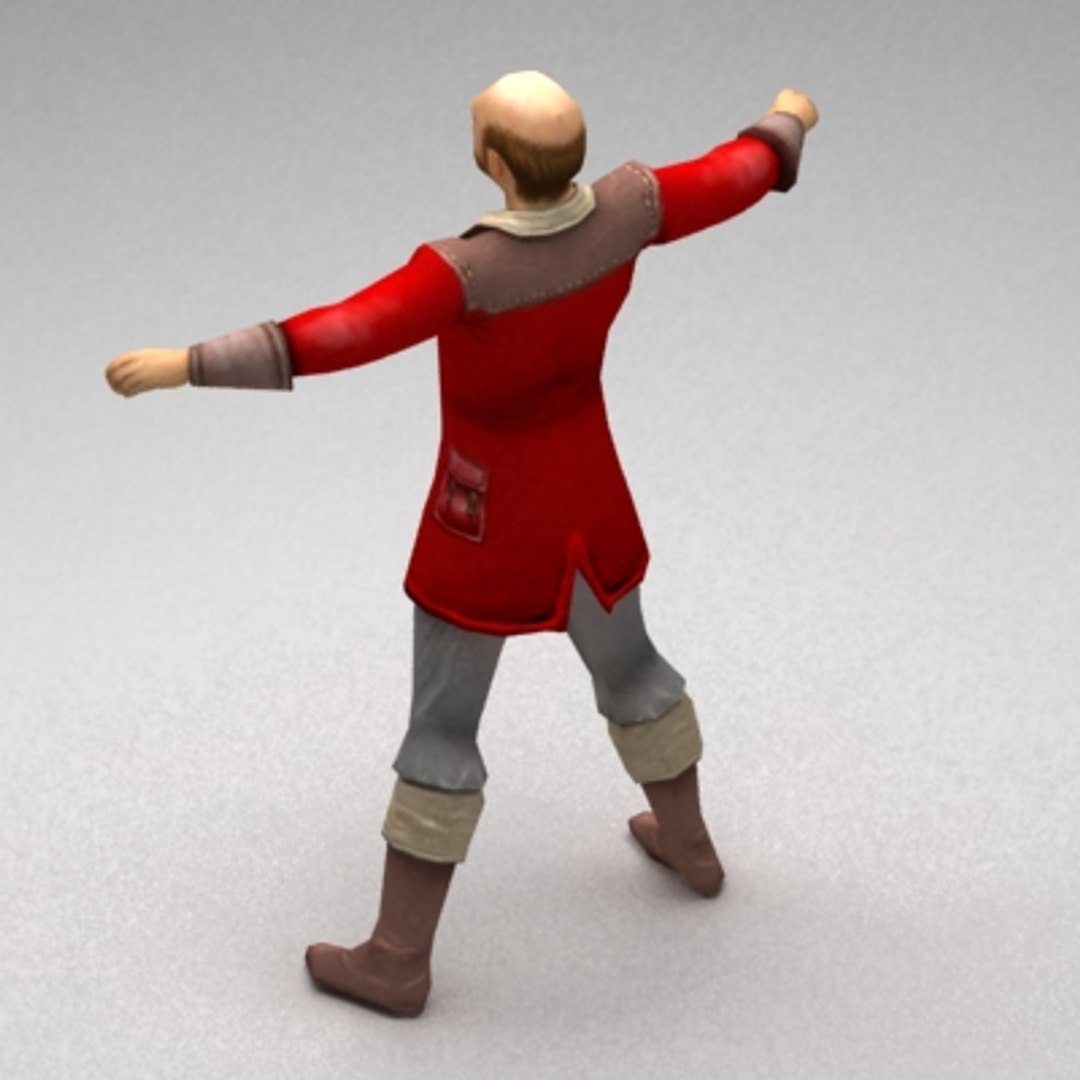 Merchant Townsman 3d Max