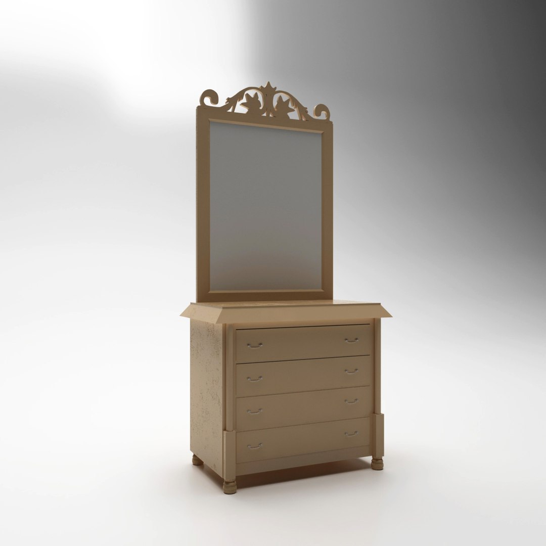 Dressing Table 3D Model - TurboSquid 1505719