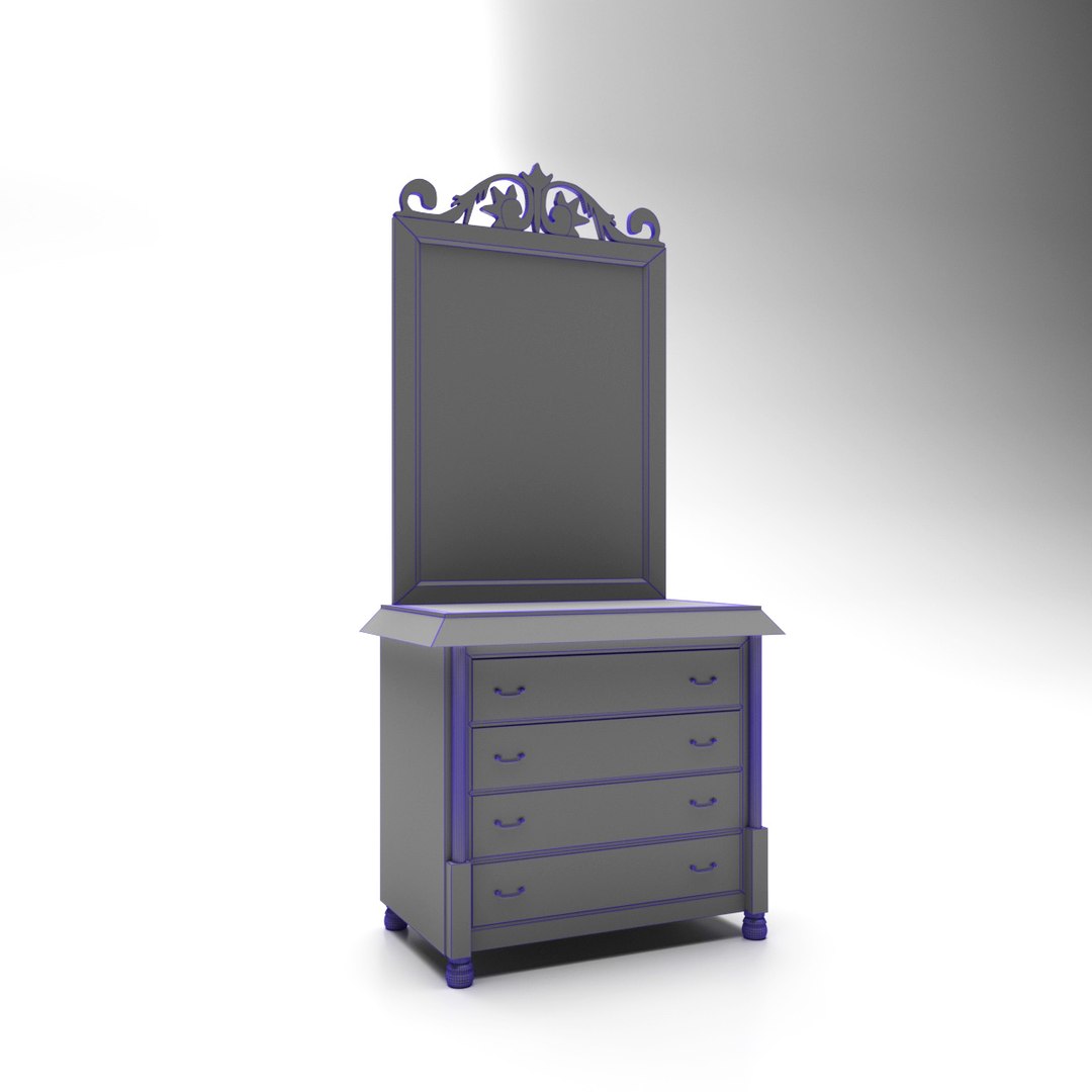 Dressing Table 3D Model - TurboSquid 1505719