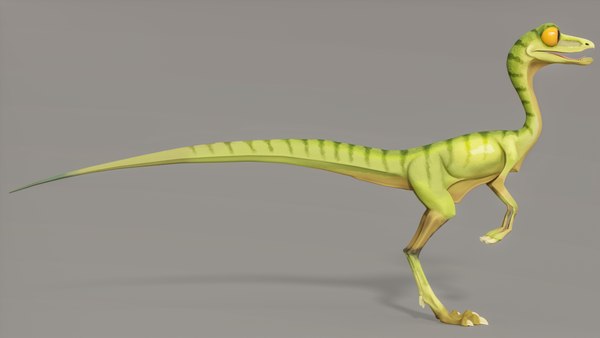 modelo 3d Personaje De Dibujos Animados Compy - Dinosaurio ...