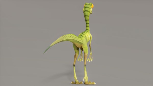 modelo 3d Personaje De Dibujos Animados Compy - Dinosaurio ...