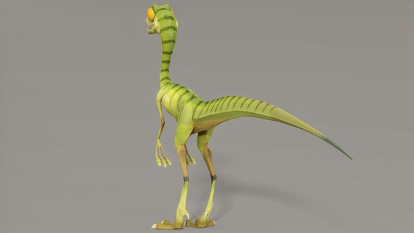modelo 3d Personaje De Dibujos Animados Compy - Dinosaurio ...