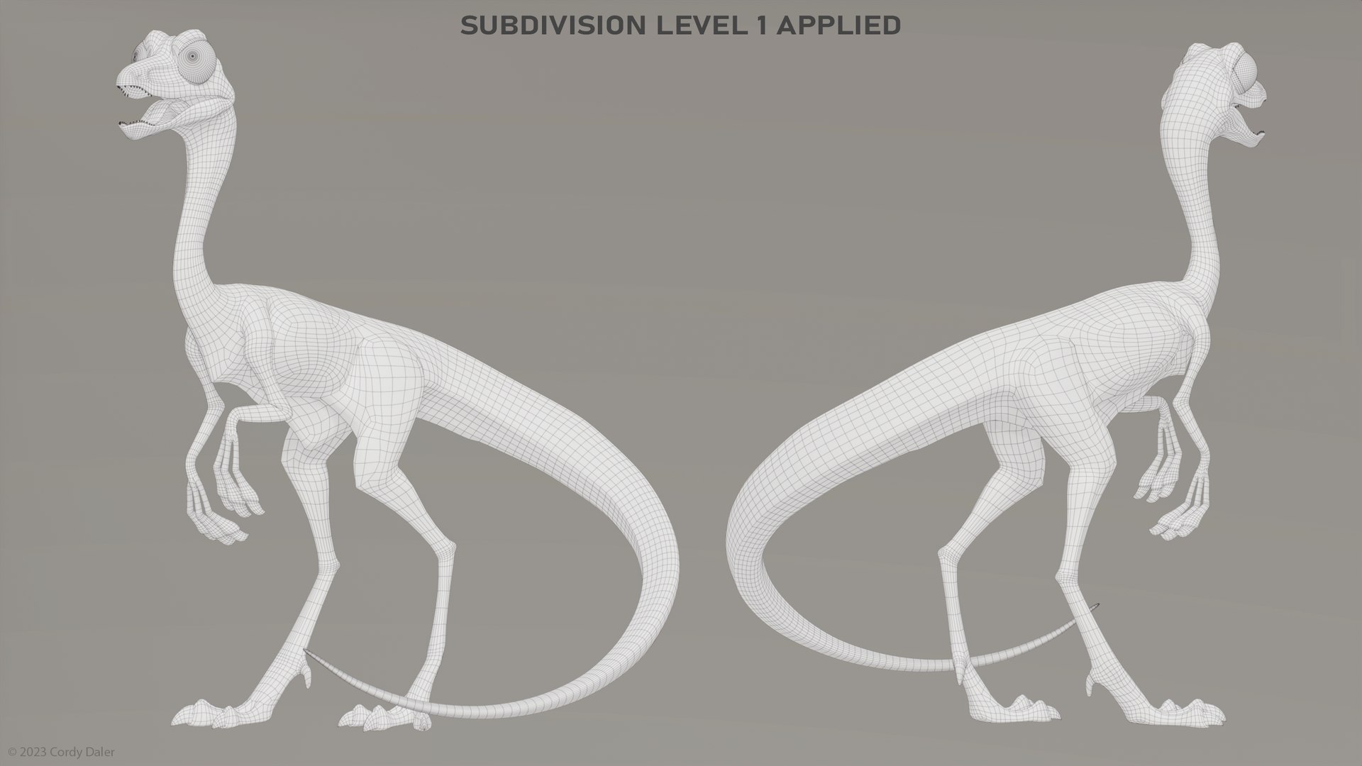 3D Cartoon Character Compy - Dinosaur Compsognathus PBR - TurboSquid ...