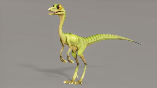 modelo 3d Personaje De Dibujos Animados Compy - Dinosaurio ...
