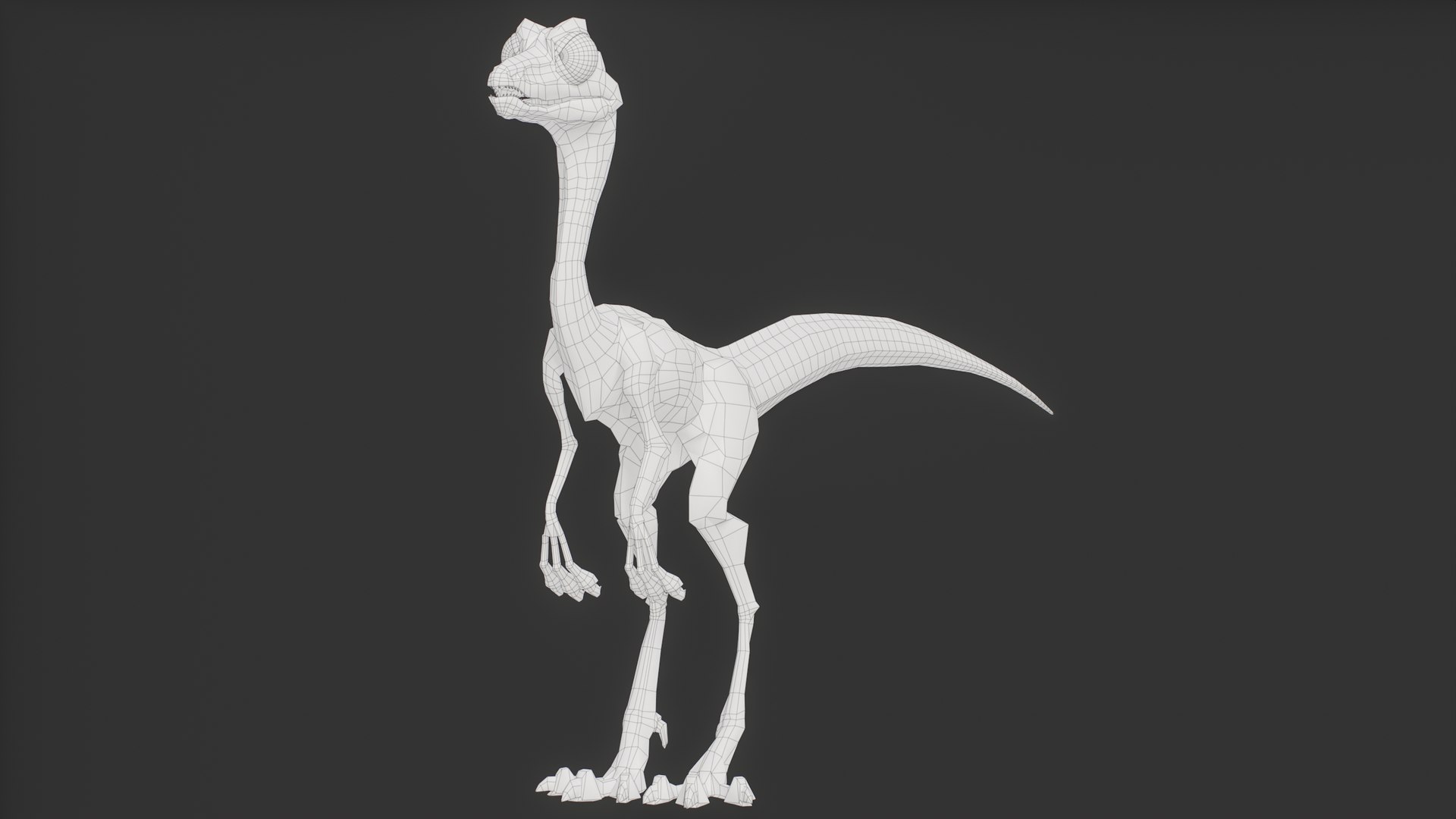 3D Cartoon Character Compy - Dinosaur Compsognathus PBR - TurboSquid ...