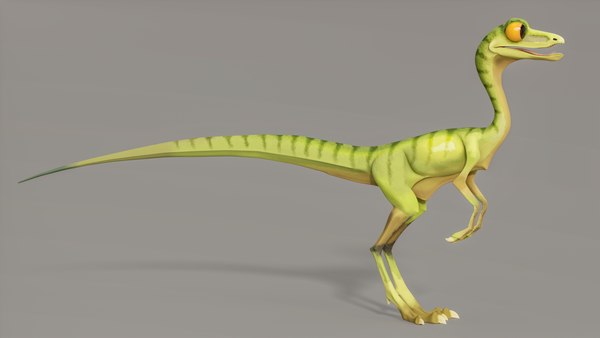 modelo 3d Personaje De Dibujos Animados Compy - Dinosaurio ...