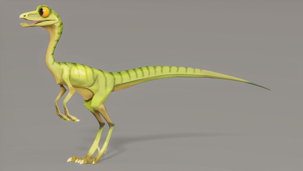 modelo 3d Personaje De Dibujos Animados Compy - Dinosaurio ...