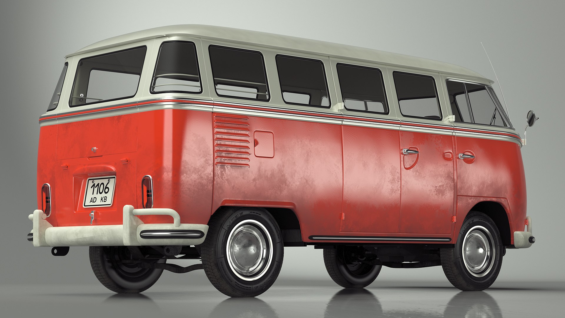 Classic Volkswagen Type 2 Bus 3D - TurboSquid 2264689