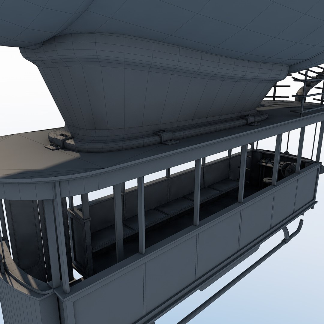 Fantasy zeppelin 3D model - TurboSquid 1176236