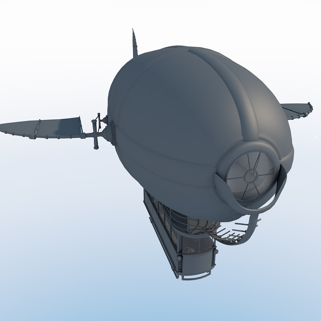 Fantasy zeppelin 3D model - TurboSquid 1176236