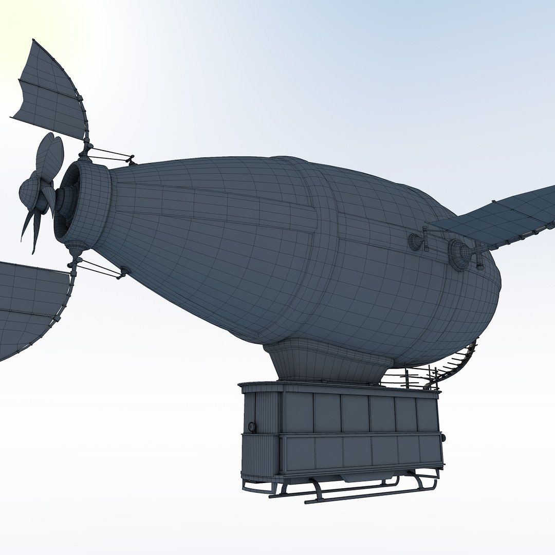 Fantasy zeppelin 3D model - TurboSquid 1176236