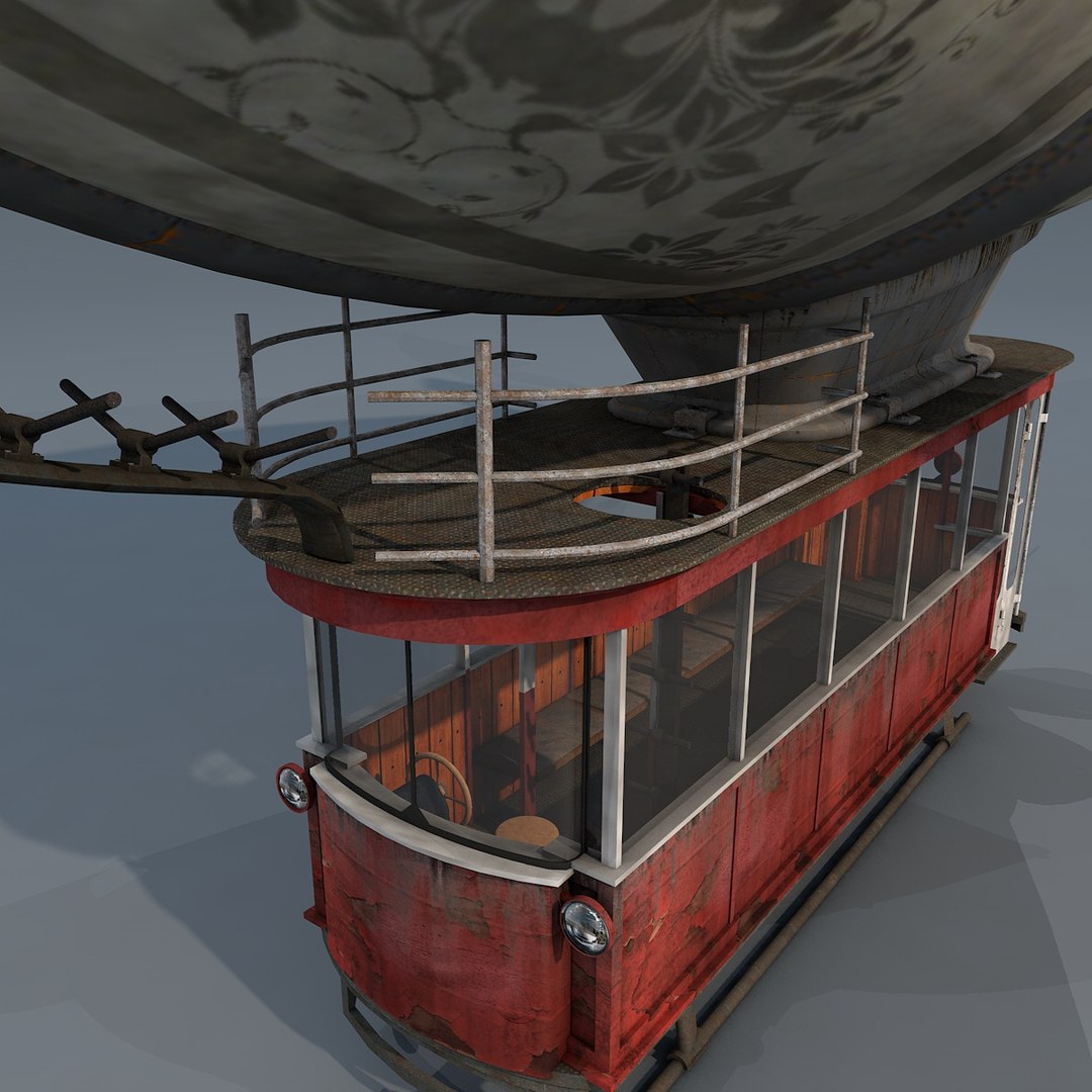 Fantasy zeppelin 3D model - TurboSquid 1176236