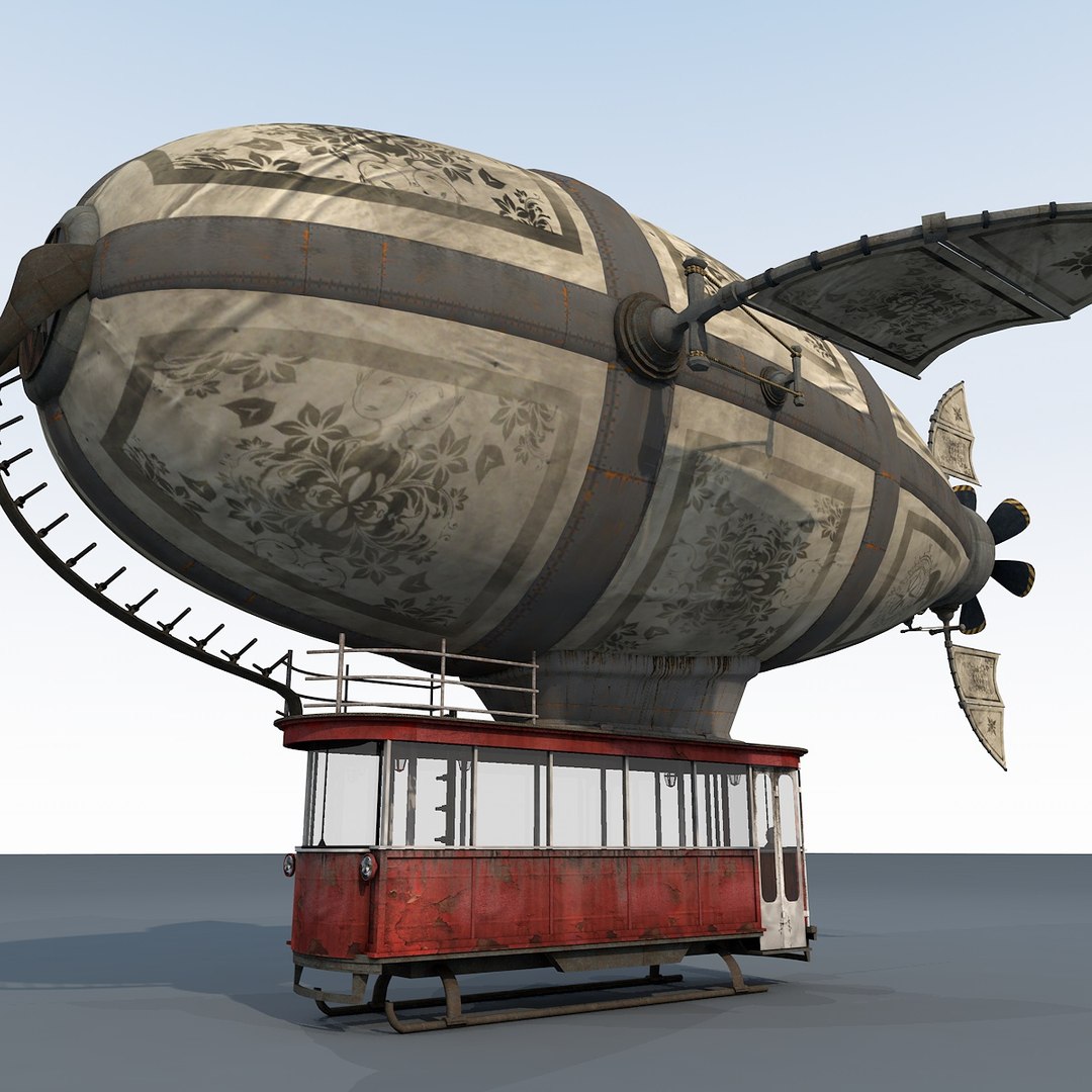 Fantasy Zeppelin 3D Model - TurboSquid 1176236