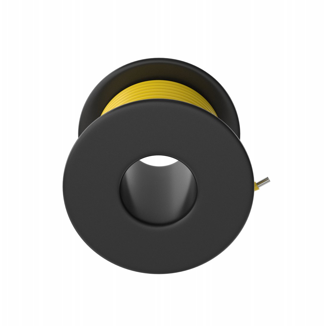 3D Yellow Wire Cable Reel - TurboSquid 2199559