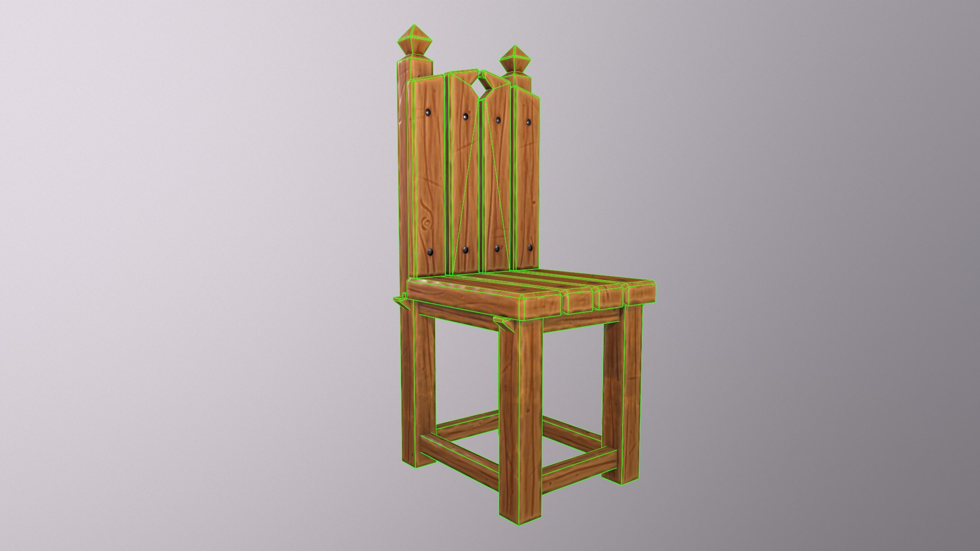 Stylized Medieval Chair Model - TurboSquid 1955211
