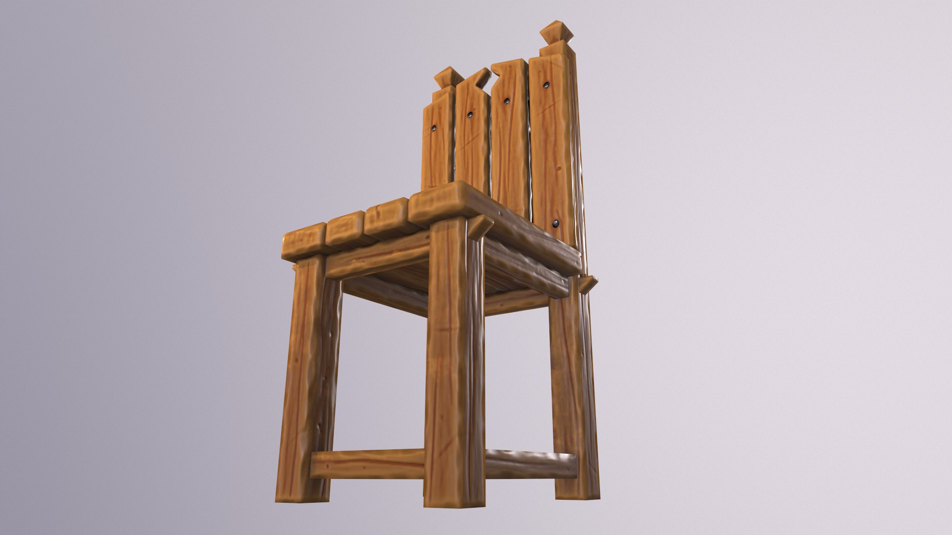 Stylized Medieval Chair Model - TurboSquid 1955211