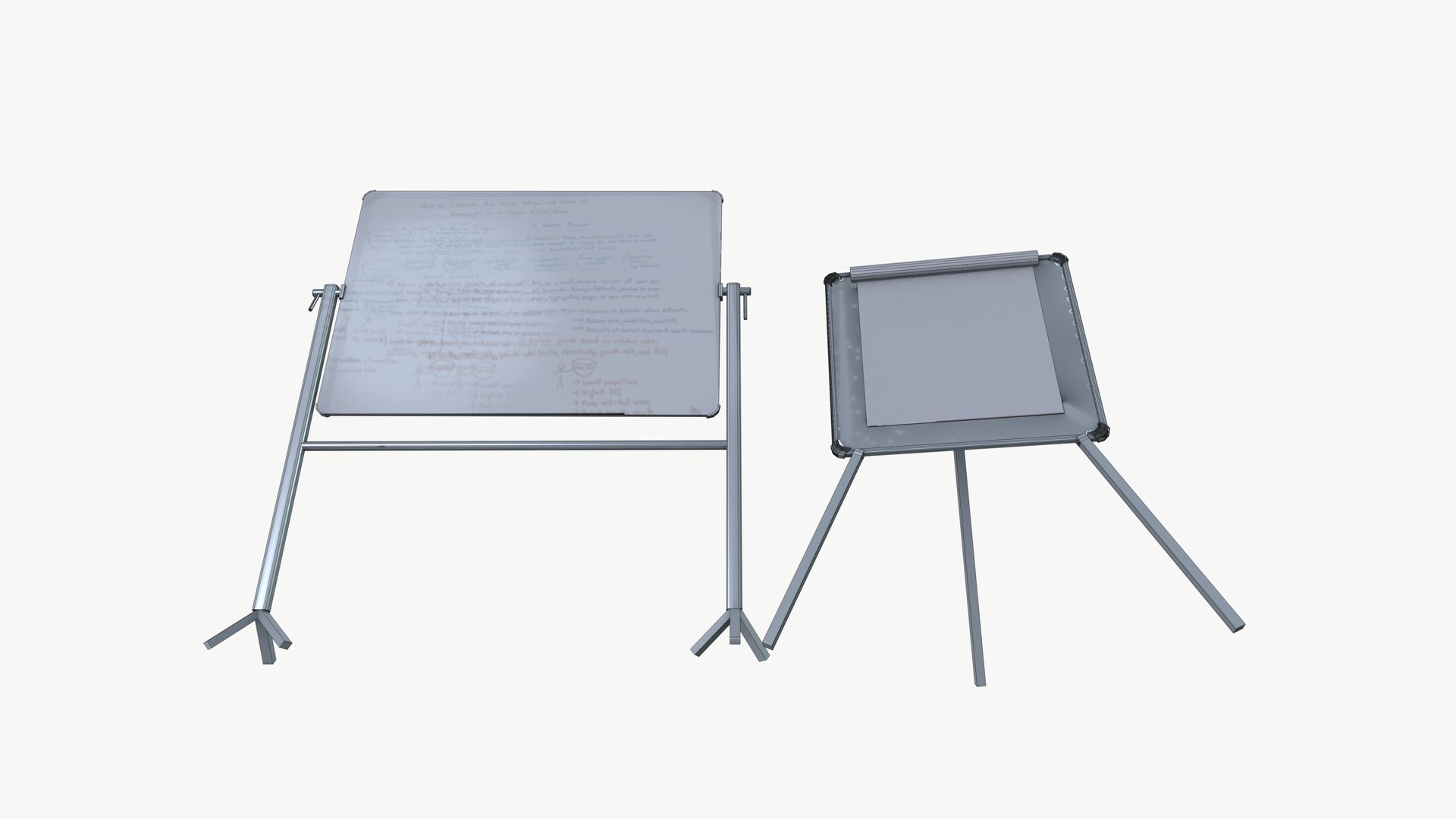 3D Model Note Board Stand - TurboSquid 2279436